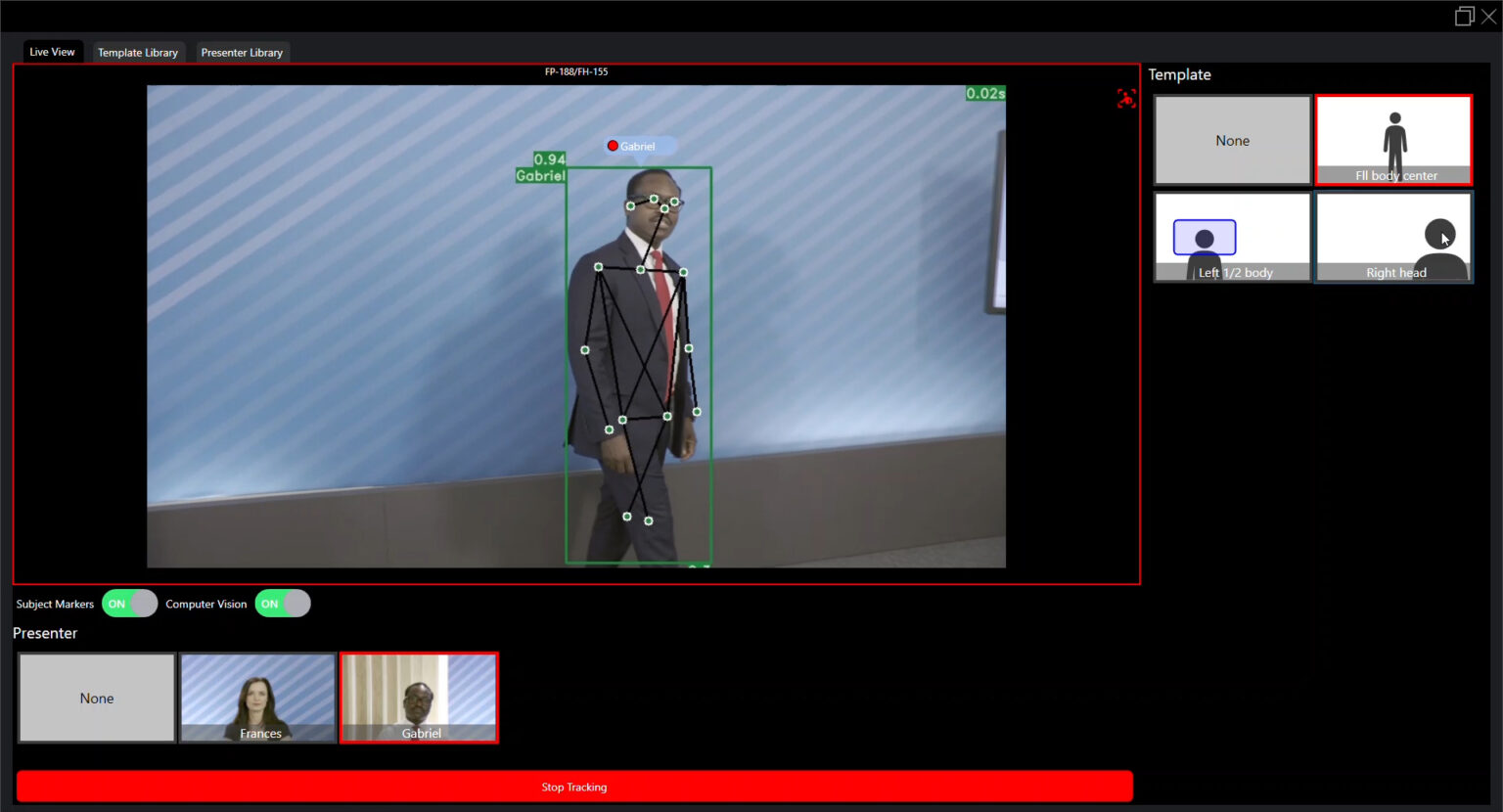 Vega Presenter Tracking | Vinten